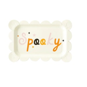 Hey Pumpkin Spooky Paper Plate/ Spooky Plate/ Scalloped Plate ...