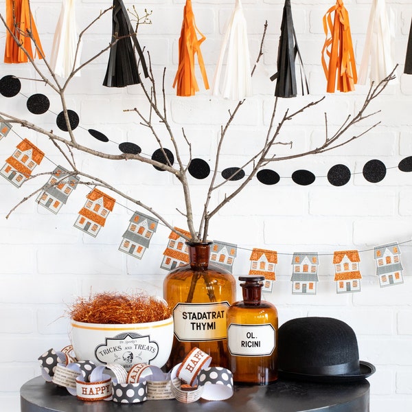 Halloween Crepe Paper Garland - Etsy