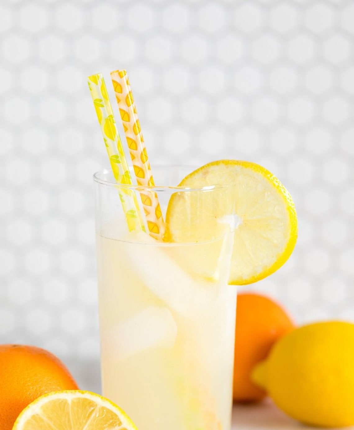 Lemon & Orange Reusable Straws / Drinking Straws/ - Etsy