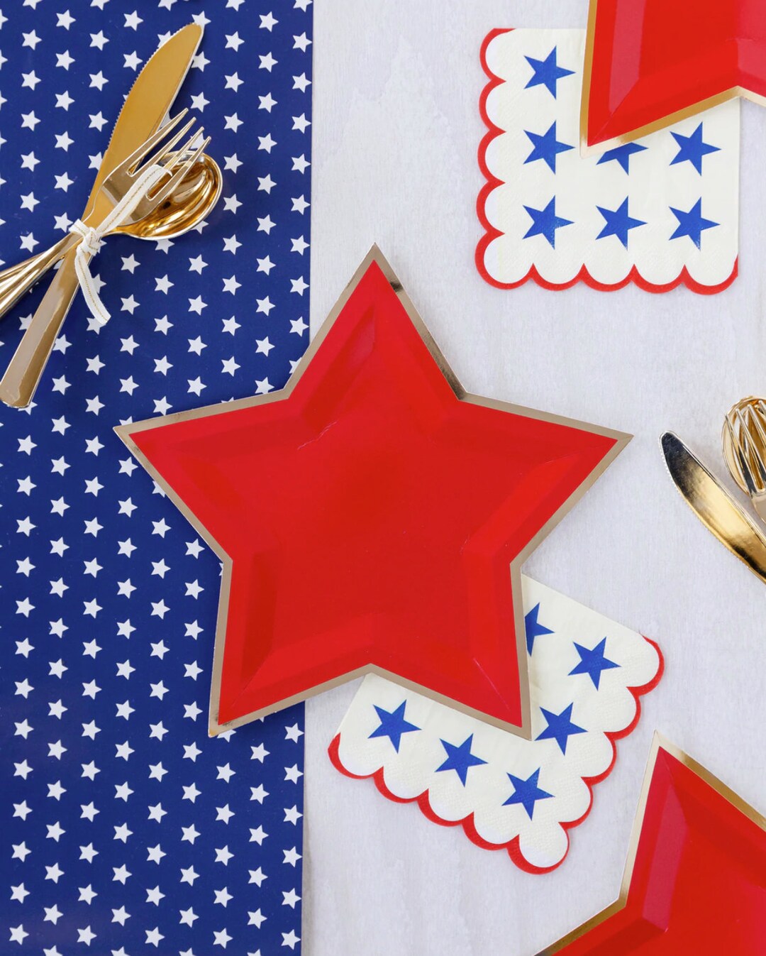 Red Star Paper Plates - Etsy