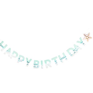 Under the Sea Fans Decoration/ Mermaid Theme Fans/ Happy Birthday ...