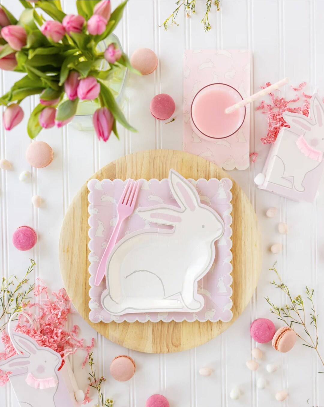 Bunny Napkin L Bunny Plates Easter Plates Easter Table Top Decor Event ...