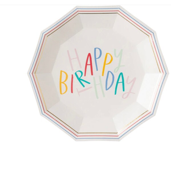 Hexagon Paper Plates - Etsy