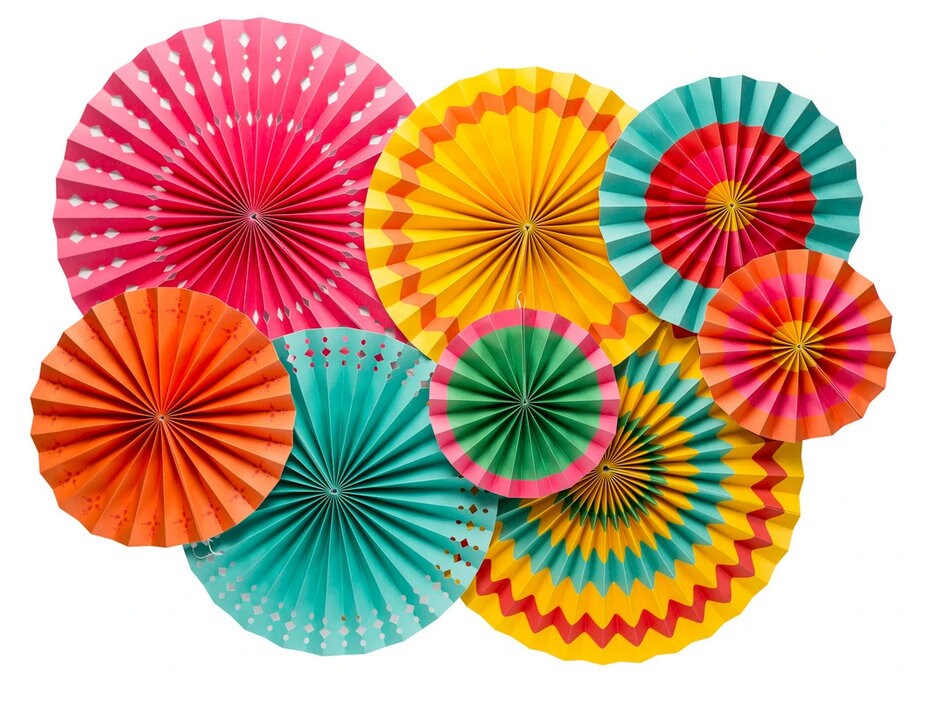 Fiesta Party Pinwheel Backdrop/paper Rosette Backdrop/ Wedding - Etsy