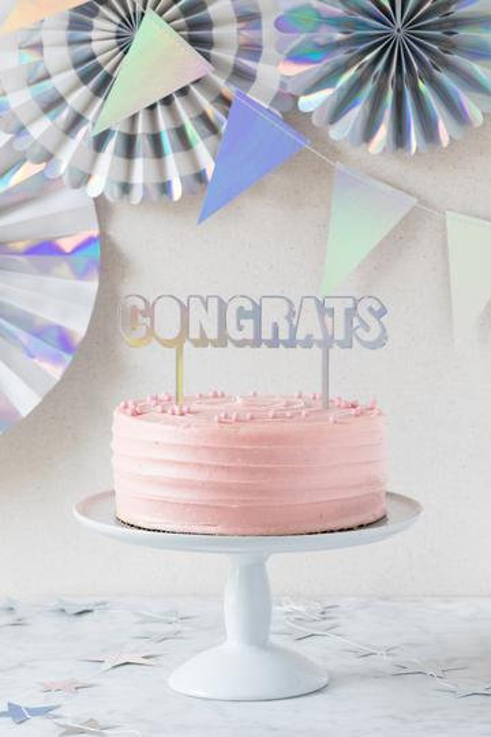Congrats Cake Topper, Congratulations Cake Topper , Party Decoration ...