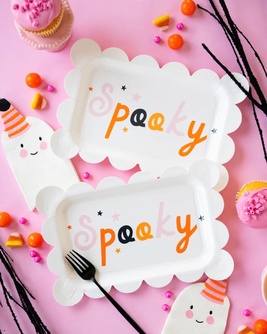 Hey Pumpkin Spooky Paper Plate/ Spooky Plate/ Scalloped Plate ...