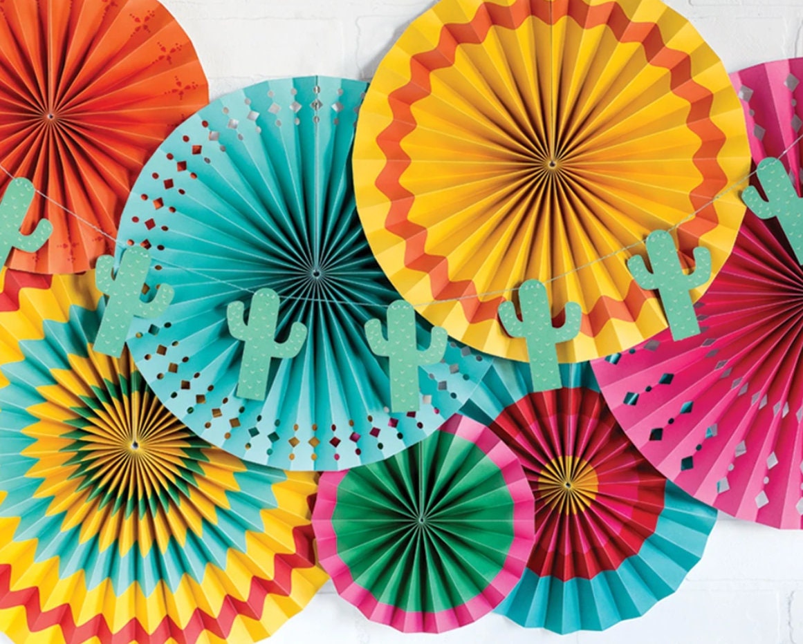 Fiesta Party Pinwheel Backdrop/paper Rosette Backdrop/ Wedding - Etsy