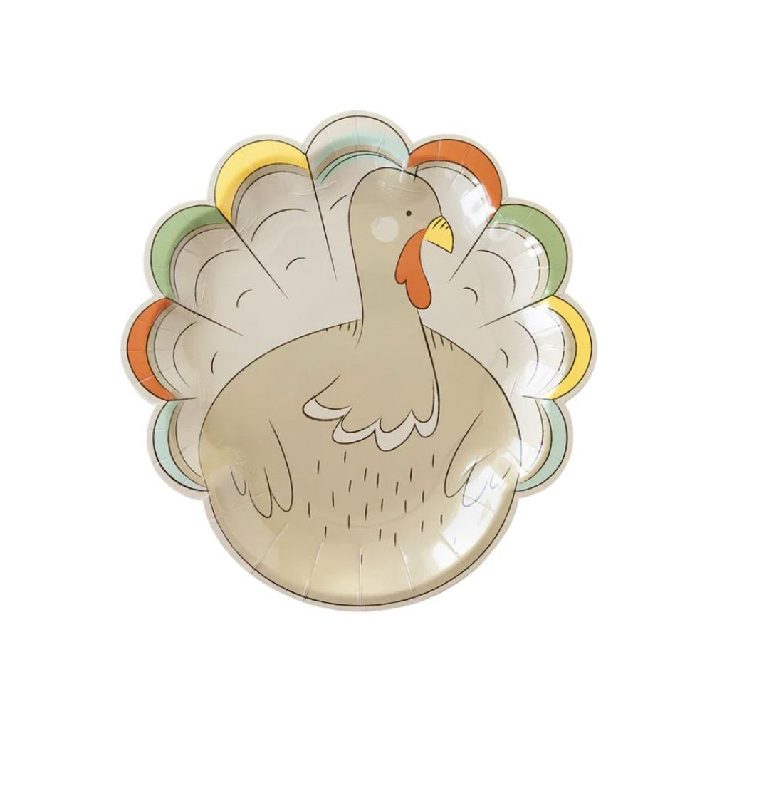 Turkey Paper Plate/ Thanksgiving Plates - Etsy