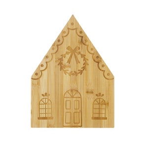 Gingerbread House Bamboo Cutting Board - Etsy