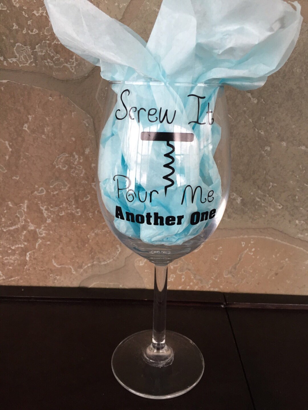 Pour Me More Wine Glass - Etsy