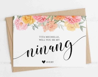 Will You Be My Ninang - Etsy