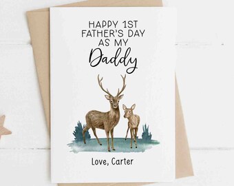 Cute Happy Fathers Day Card, Happy Father's Day Poem Card From Daughter ...