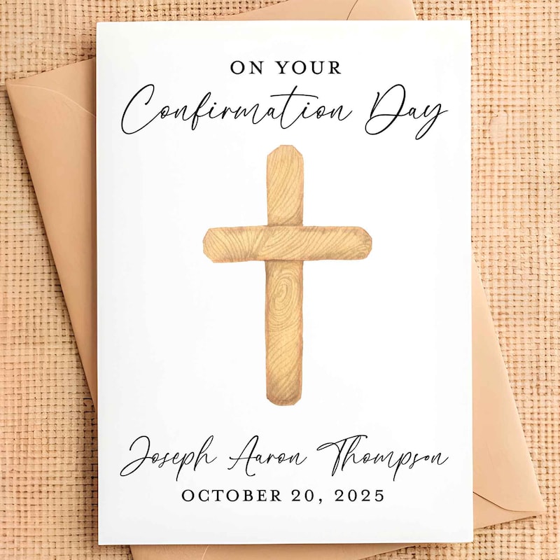 Catholic Confirmation Cards - Etsy