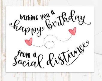 Social Distance Birthday | Etsy