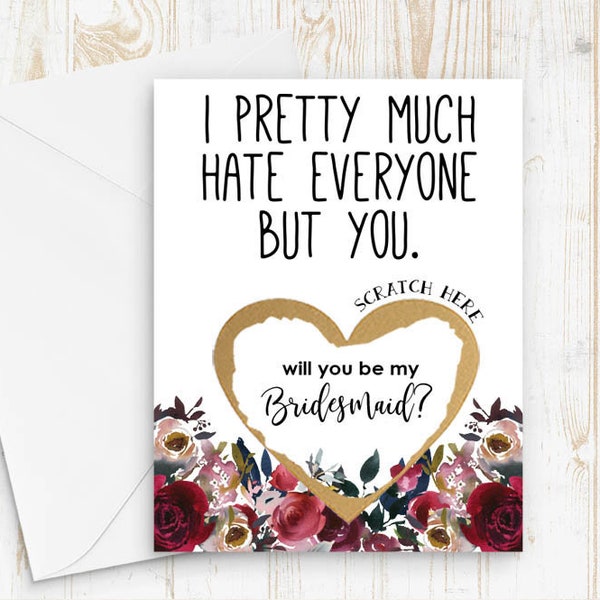 I Hate You Card - Etsy