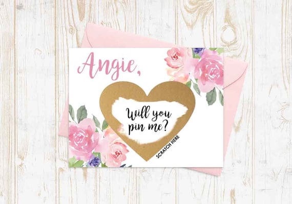 Will You Pin Me Card Pinning Ceremony Card Nursing | Etsy