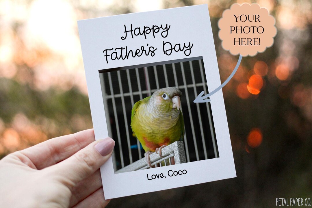 Happy Fathers Day Card for Bird Dad, Bird Father's Day Card, Bird Dad ...