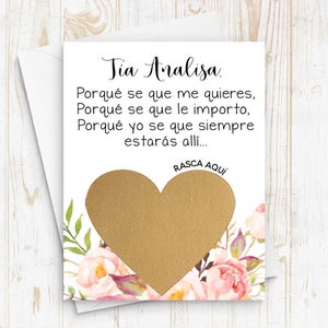 Spanish Godmother Madrina Proposal Scratch off Card - Madrina Card ...