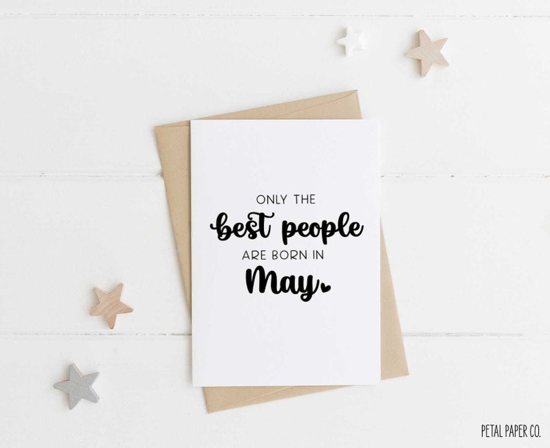 May Birthday Card Funny Birthday Card for May Birthday Happy - Etsy