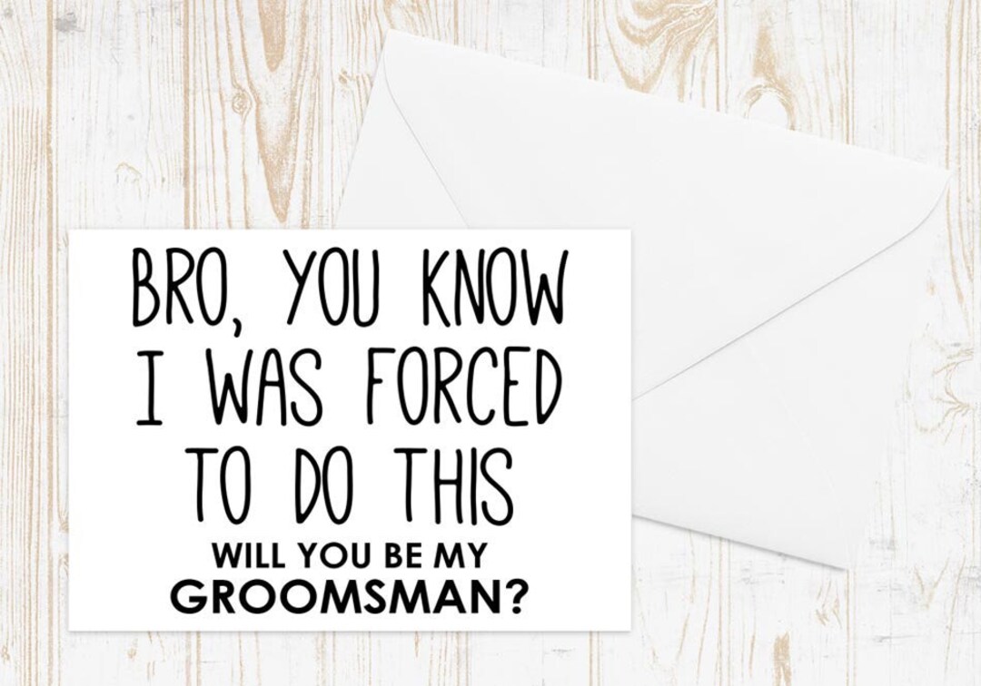 Groomsman Proposal Groomsman Card Best Man Groomsman Ring - Etsy