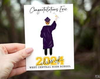 Graduation Card, Congratulations Grad Card, Graduation Card for Senior ...