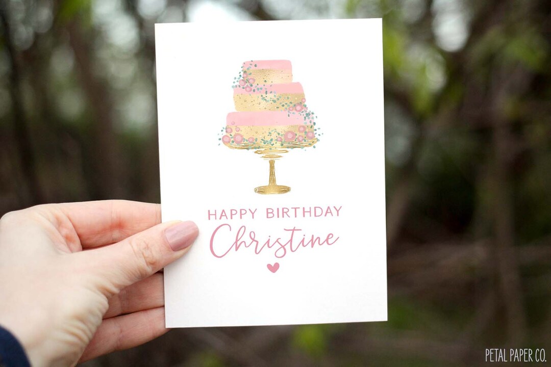 Custom Birthday Card, Personalized Birthday Card, Cute Birthday Card ...