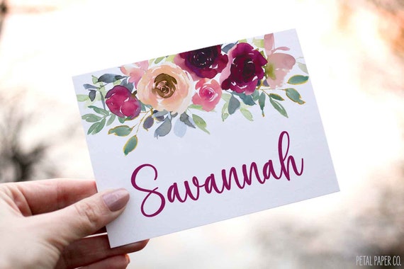 Custom Card Personalized Name Card Any Name Card Custom - Etsy