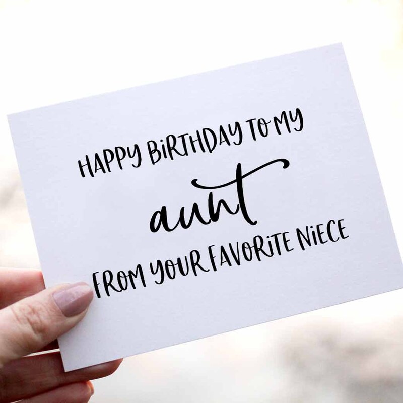 Card for Aunt - Etsy