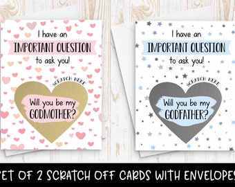 Will You Be My Ninang Card Personalized Card Ninang Godmother Proposal ...