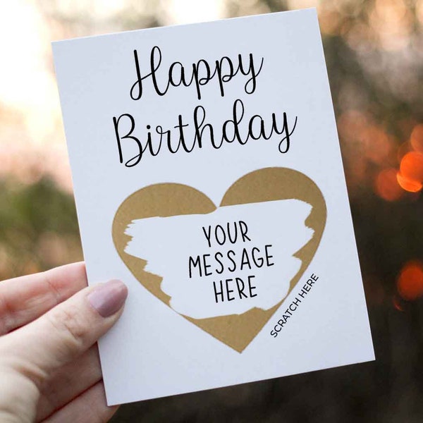 Custom Scratch off Card - Etsy