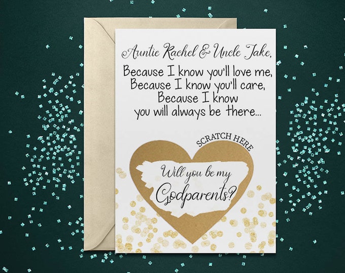 Will You Be My Ninong Scratch off Card, Ninong Card, Will You Be My ...