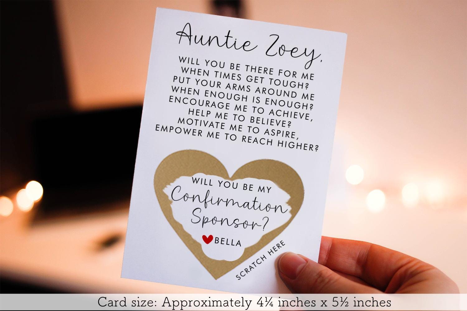 Confirmation Sponsor Card, Will You Be My Confirmation Sponsor? Scratch ...