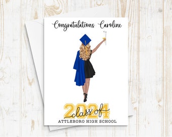 Custom Graduation Card Graduation Keepsake for Senior Congratulations ...