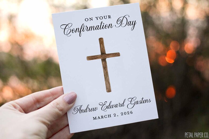 CONFIRMATION Card - on Your Confirmation Day Card for Child ...