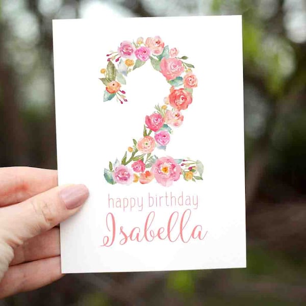 2nd Birthday Card - Etsy