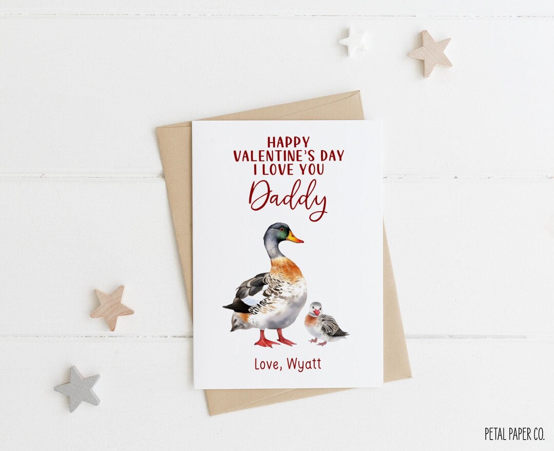 Happy Valentines Day Card, for Grandpa, for Dad, Personalized Daddy ...