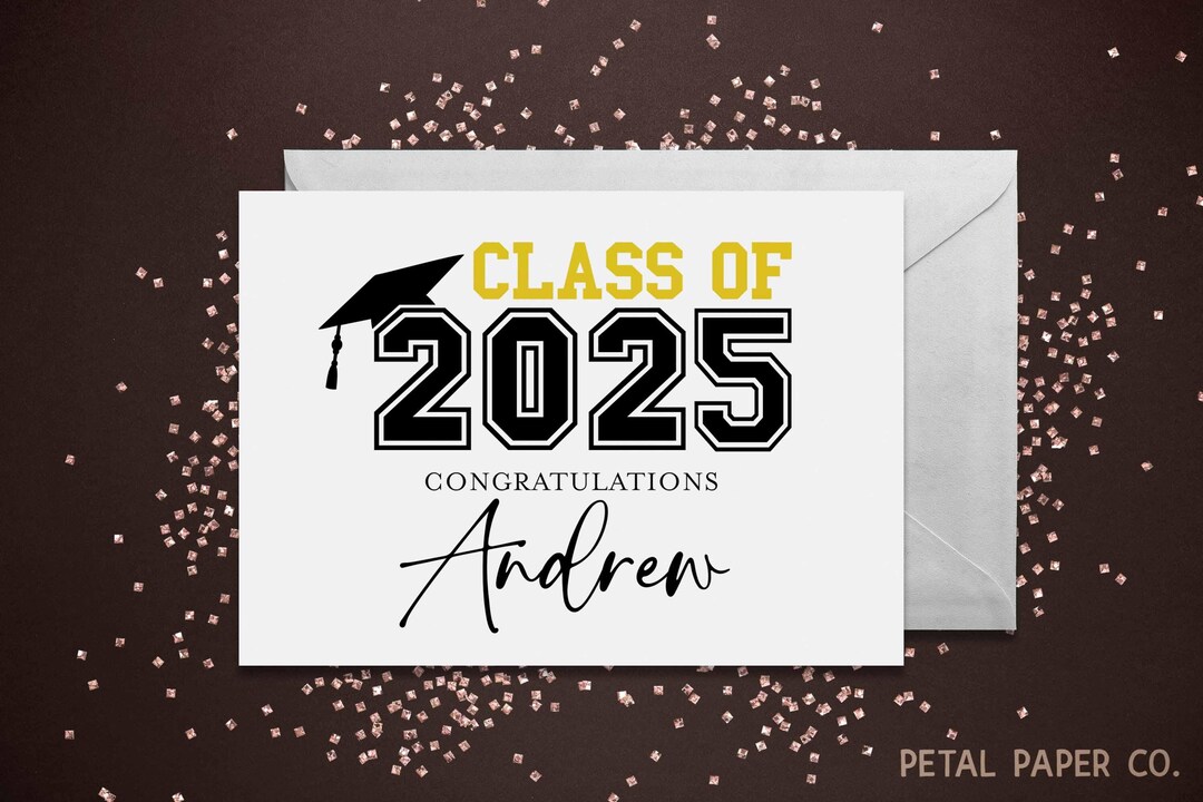 Graduation Card, Congrats Grad Card, Happy Graduation Card ...