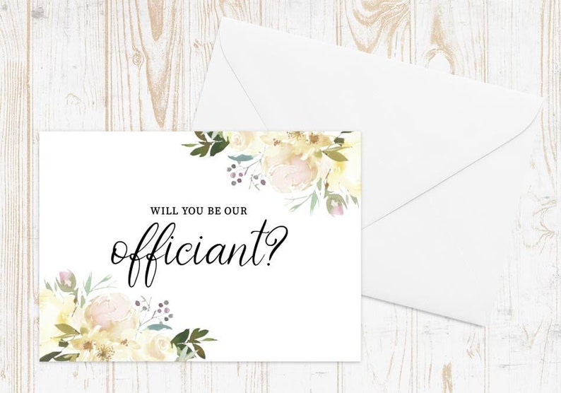Will You Be Our Officiant Officiant Proposal Card Wedding - Etsy