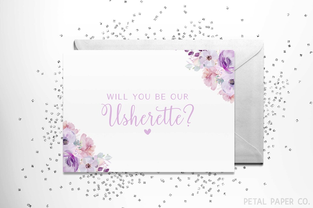 Will You Be Our Usherette? Wedding Usherette Proposal, Will You Be Our ...