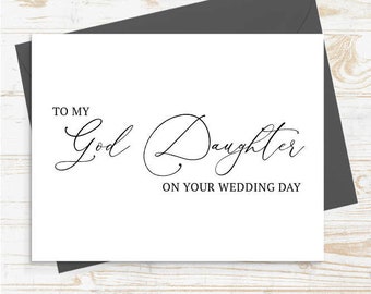 God Daughter Wedding Card, God Daughter Wedding Day, to God Daughter on ...