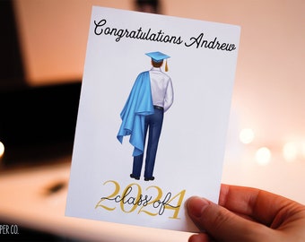 Mens Personalised Graduation Day Card Greetings Card Congratulations ...