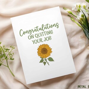 Congratulations on Quitting Your Job Card, Congratulations Card ...