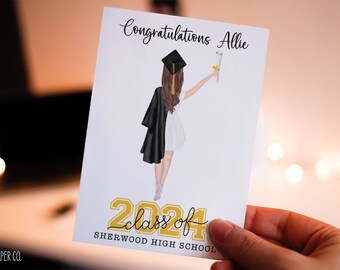 Personalized Graduation Card, Set of Congratulations Grad Card, Grad ...