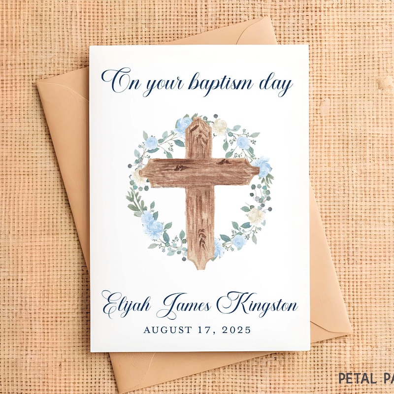 Baptism Card - Etsy