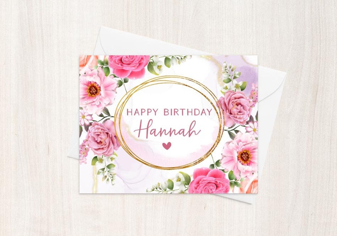 Custom Birthday Card, Personalized Birthday Card, Cute Birthday Card ...