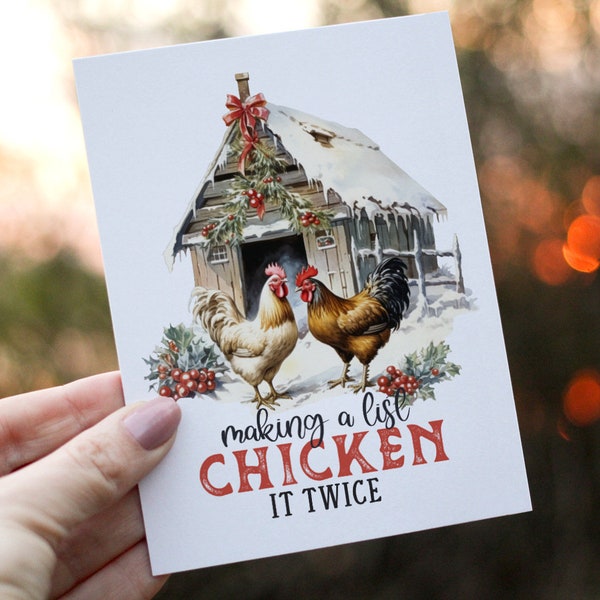 Chicken Card - Etsy