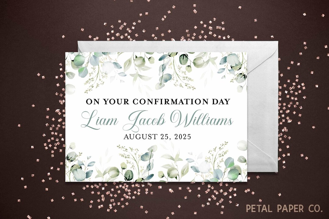 Confirmation Card - on Your Confirmation Day Card for Child ...