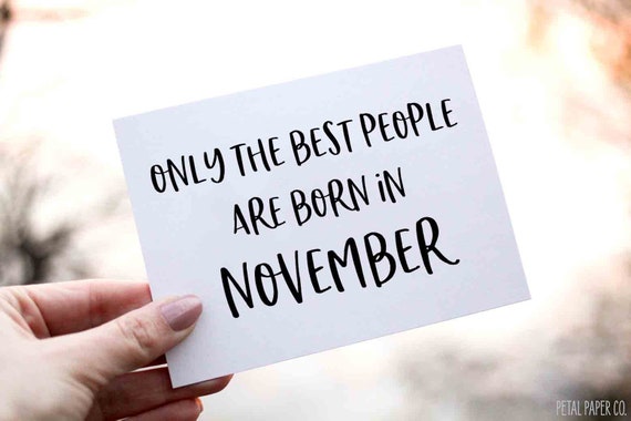Funny November Birthday Quotes