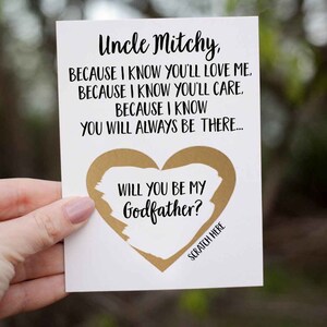 Will You Be My Godfather Scratch off Card, Godfather Card, Will You Be ...