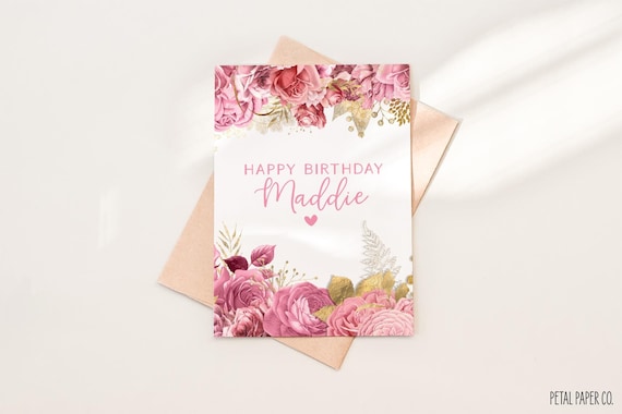 Custom Birthday Card Personalized Birthday Card Cute - Etsy